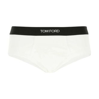 Tom Ford Wei&szlig;e Stretch-Baumwoll-Slip-Unterw&auml;sche - - Underwear - Herren - Wei&szlig; - L