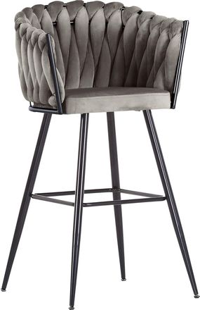 Landscape Barhocker Couture, Weavy, Anthrazit, konisch, 57x110x61 cm, Stoffauswahl, Typenauswahl, Esszimmer, Barmöbel, Barhocker