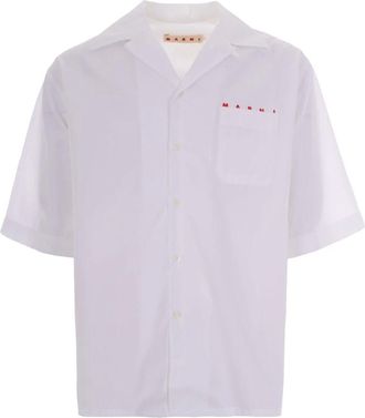 Marni Homme, Chemises, Blanc, Taille: L Short Sleeve Chemises