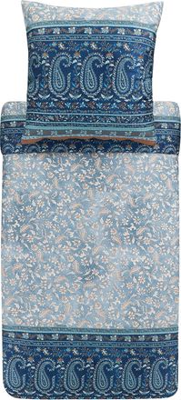 Bassetti Bettwäsche Garnitur Como G1 aus Baumwolle Mako-Satin in der Farbe Grau 2-Teilig mit Reißverschluss, Maße: 155cm x 220cm, 80cm x 80cm, 9323946