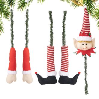 Generic Weihnachtsbaumspitze, Zubeh&ouml;r f&uuml;r Winterschmuck | Dekoration f&uuml;r Schneemann mit Weihnachtsbaumspitze mit Schal und Hut f&uuml;r die Feiertage zu Hause