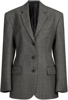 Acne Studios Veste de tailleur droite imprim&eacute;e en laine