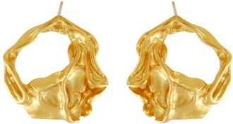 Dansk Copenhagen Femme, Accessoires, Jaune, Taille: ONE Size Courage Waterproof Open Circle Post Earring