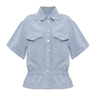 AllSaints Damen, Blusen & Hemden, Blau, 2XSGr&ouml;&szlig;e