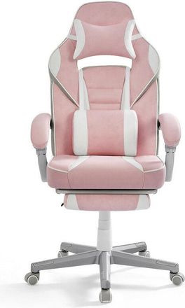 Songmics Songmics - Fauteuil de Bureau, Chaise Gaming, R&eacute;glable, Repose-pieds T&eacute;lescopique, M&eacute;canisme &agrave; Bascule, Appui-t&ecirc;te, Support Lombaire, Charge 150 kg