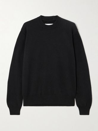 Jil Sander Pullover Aus Einer Kaschmir-baumwollmischung - Schwarz