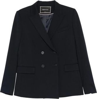 Fabiana Filippi Femme, Vestes, Noir, Taille: 42 FR Veste Crois&eacute;e