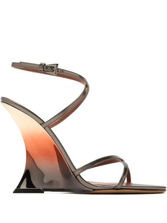 PARIS TEXAS sandales Nina 105 mm en cuir - Gris