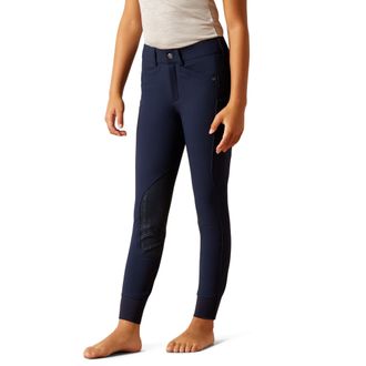 Ariat Kids Prelude 2.0 Knee Patch Riding Breech in Navy Eclipse, Size 176, by Ariat