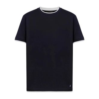 Dondup T-Shirt mit Rundhalsausschnitt- regul&auml;re Passform - - Tops - Herren - Blau - S