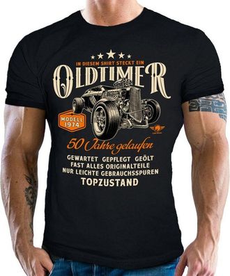 Lobo Negro T-Shirt als Geschenk für Männer zum 50. Geburtstag: Oldtimer Baujahr 1975
