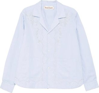 Baziszt Baziszt, Homme, Chemises, Bleu, Taille: M Eyelet Detail Shirt