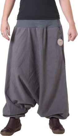 vishes Alternative Bekleidung - Haremshose aus Fleece Einheitsgr&ouml;&szlig;e/Lange Gr&ouml;&szlig;e grau 44-50