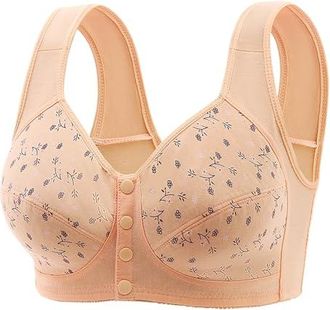 Generic Soutien-gorge 2026 pour femme avec boucle lat&eacute;rale avant et bord en dentelle sans anneau en acier, ajustement sans couture des fronces pour yoga, somm