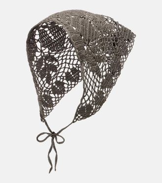 Magda Butrym Haar-Accessoire aus H&auml;kelstrick