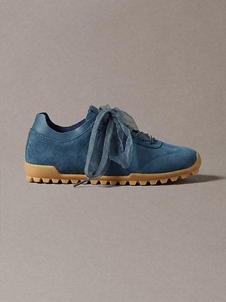 Calvin Klein Organza-laufschuhe Aus Wildleder - Navy Teal - Damen - EU 38