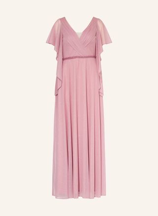 Vera Mont Abendkleid Mit Volants Und Schmucksteinen rosa