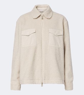 Moncler Veste blouson en teddy