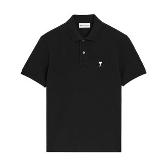 Ami Homme, Tops, Noir, Taille: M De Coeur Polo