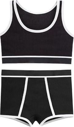 Generic Ensemble sous Vetement Femme Ensemble Lingerie Confortable Classique Soutien-Gorge Brod&eacute; + Culotte - Ensemble Creux avec Jarretelles Grande Taille