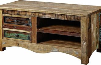 Massivmoebel24 TV-Board Altholz 110x50x50 mehrfarbig lackiert nature of spirit 20