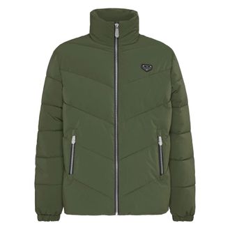 Philipp Plein Gesteppte Nylonjacke - - Jackets - Herren - Gr&uuml;n - XL