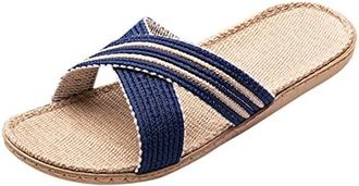 Generic Pantoufles pour femme et homme - Chaussures d&eacute;t&eacute; - Chaussons de plage - Sandales de sol - Pantoufles pour homme et ext&eacute;rieur, noir fonc&eacute;, 40 2/3 EU