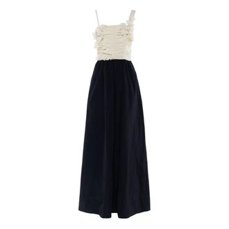 Nenette Femme, Robes, Multicolore, Taille: 36 FR Robe Maxi en Taffetas