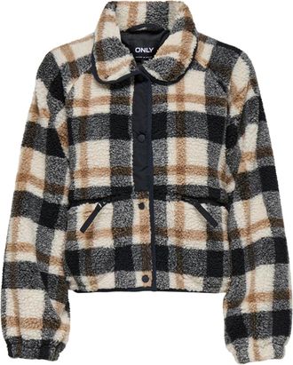Only Onlcalista Life Check Teddy Jacket OTW