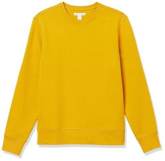 Amazon Essentials Sweat-Shirt à col Rond en Polaire (Grandes Tailles Disponibles) Homme, Or, XL