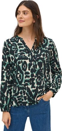 Cecil Damen 3412040 Gemusterte Tunika, Ink Green, Small