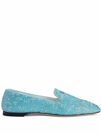 Giuseppe Zanotti mocassins Pigalle Starlight - Bleu