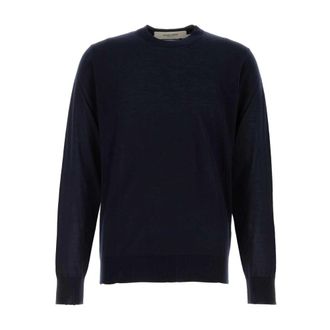 Golden Goose Stern-Patch Wollpullover - - Knitwear - Herren - Blau - L