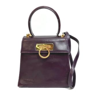 Ferragamo Pre-owned Leder Handtaschen - - Pre-owned - Damen - Lila - ONE SIZE
