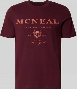 Mc Neal T-Shirt mit Label-Print und Rundhalsausschnitt
