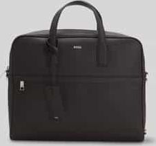 HUGO BOSS Laptoptasche aus regeneriertem Leder Modell ZAIR