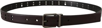 Dolce & Gabbana Perforated Metal Buckle Belt - - Accessories - unisex - Rot - ONE SIZE