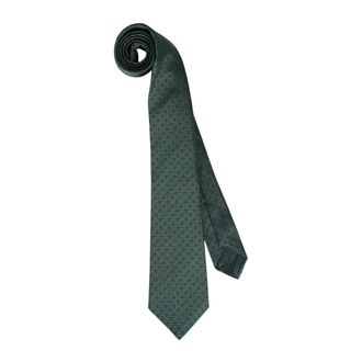 Kiton Homme, Accessoires, Vert, Taille: ONE Size Cravate en soie &agrave; motifs