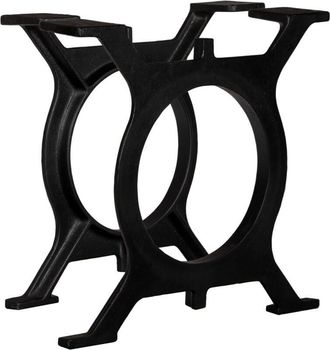 vidaXL Vidaxl - Pied de table basse 2 pcs Cadre en o Fonte
