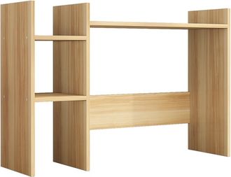 Generic Bücherregal Schreibtisch Organizer Klein Platzsparend Schreibtisch Regalaufsatz Holz Leicht zu Reinigen Schreibtischregal für Home Office, Wohnung(78.