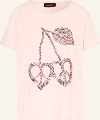 Miss Goodlife Miss Goodlife T-Shirt Mit Schmucksteinen rosa