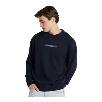 Guess Homme, Pulls, Bleu, Taille: M Tricot ras du cou