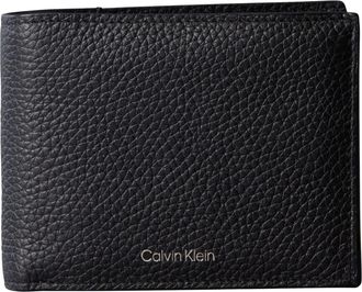 Calvin Klein Herren Foil Emboss Trifold W/Card Lv04d1241g Geldb&ouml;rsen, Black (Black)