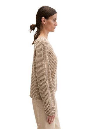 Marc O'Polo Strickpullover aus Bio-Baumwolle-Leinen-Mix
