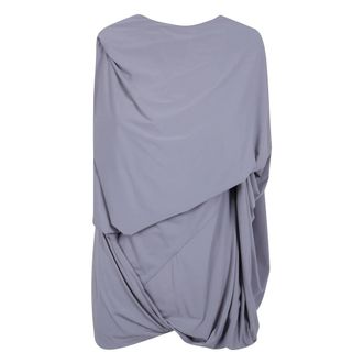 Entire studios Entire Studios - Top en Lycra &agrave; drap&eacute; lat&eacute;ral - Femme - Tops - Gris - Taille: 42 FR