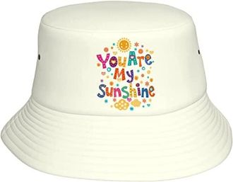 Generic Unisex Chapeau Bob Tu ES Mon Soleil Pecheur Chapeaux Anti-UV Bobs Homme pour Golf Randonnée Voyage