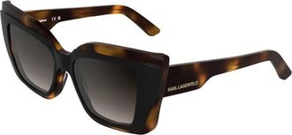 Karl Lagerfeld Femme, Accessoires, Multicolore, Taille: 53 MM Kl6204S 017 Lunettes de soleil