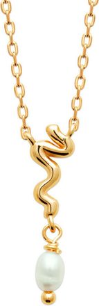 Brillaxis Collier plaqu&eacute; or et perle de culture