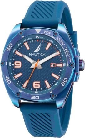 Nautica Homme, Accessoires, Bleu, Taille: ONE Size Montre &agrave; quartz analogique