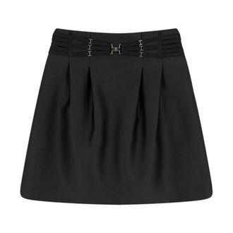 Elisabetta Franchi Femme, Jupes, Noir, Taille: 42 FR Short Skirt